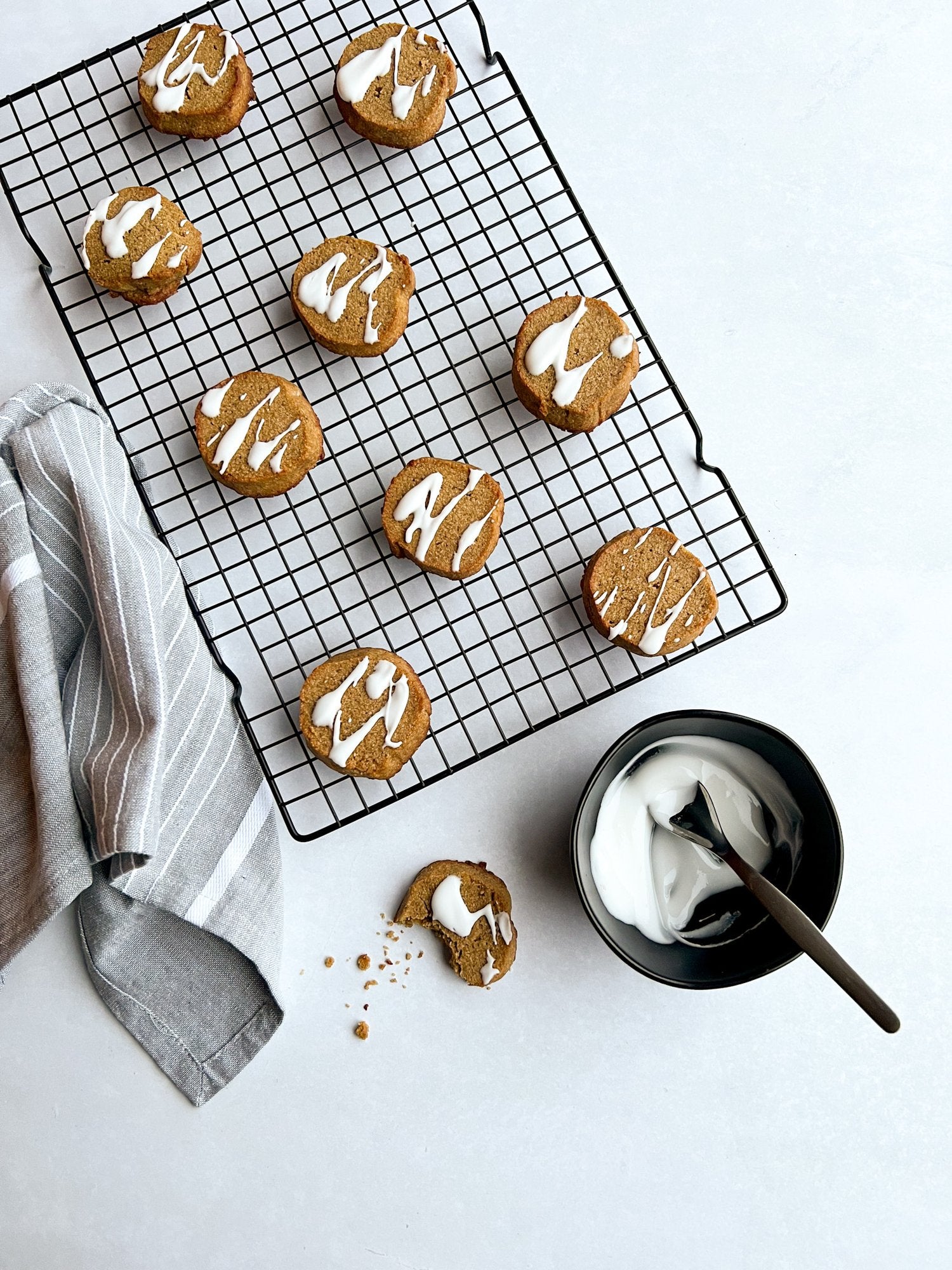 SWW Gingerbread Slice & Bake Cookies with Glaze – Sarah Wragge Wellness